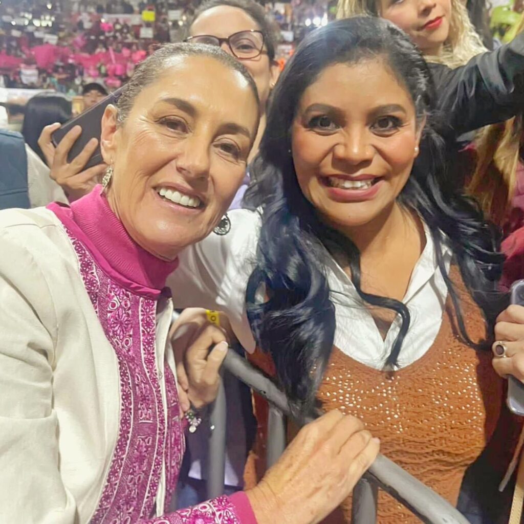 NORMA BUSTAMANTE HACIENDO LA LUCHA; NETZA JÁUREGUI CONFIADO