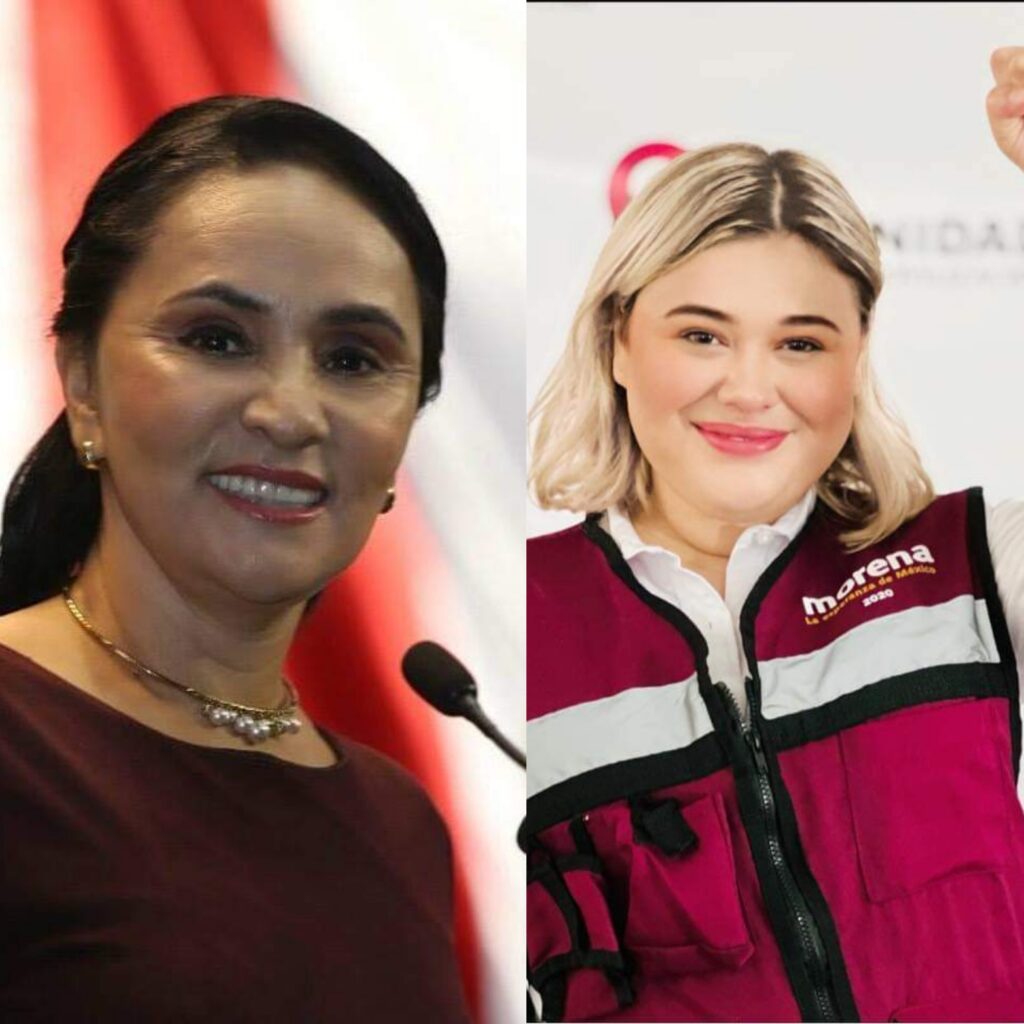 NORMA BUSTAMANTE HACIENDO LA LUCHA; NETZA JÁUREGUI CONFIADO